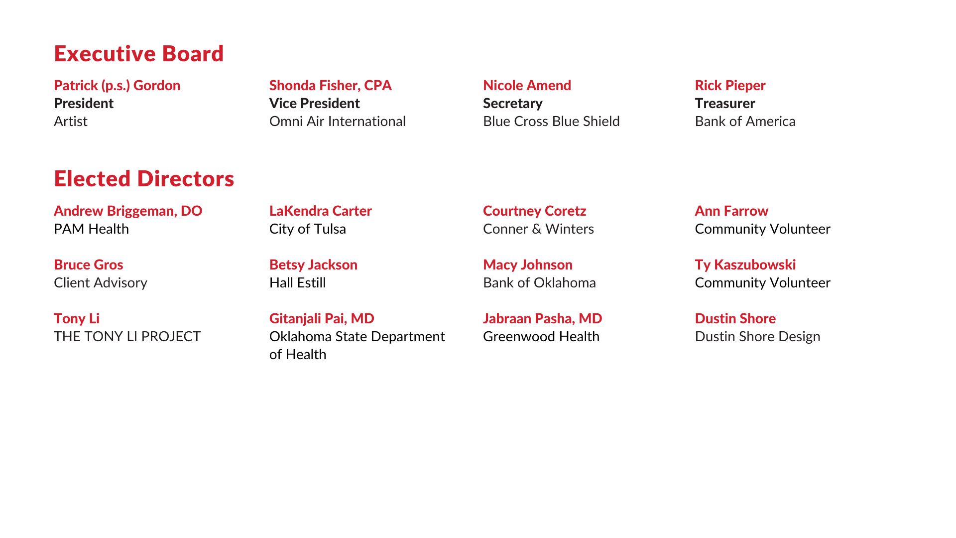 Board – Tulsa CARES